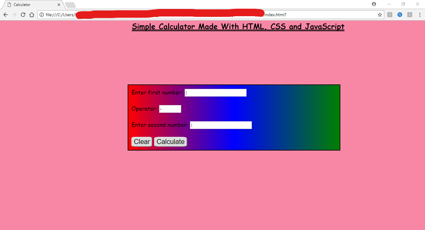 How To Make A Simple Calculator Using Html Css And Javascript