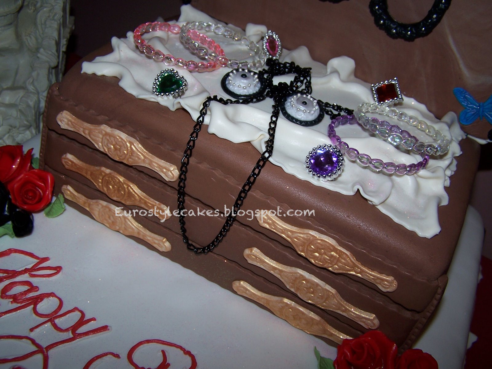 Euro Style Cakes: Jewelry Box Cake