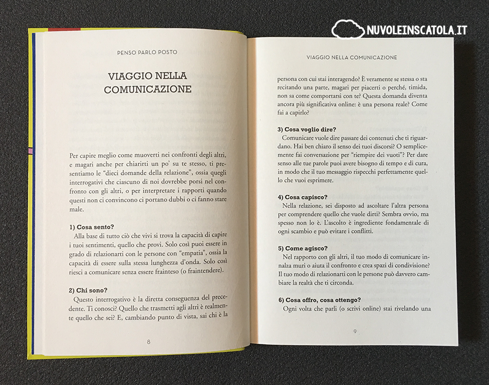 Bada a come posti. | Nuvole in scatola