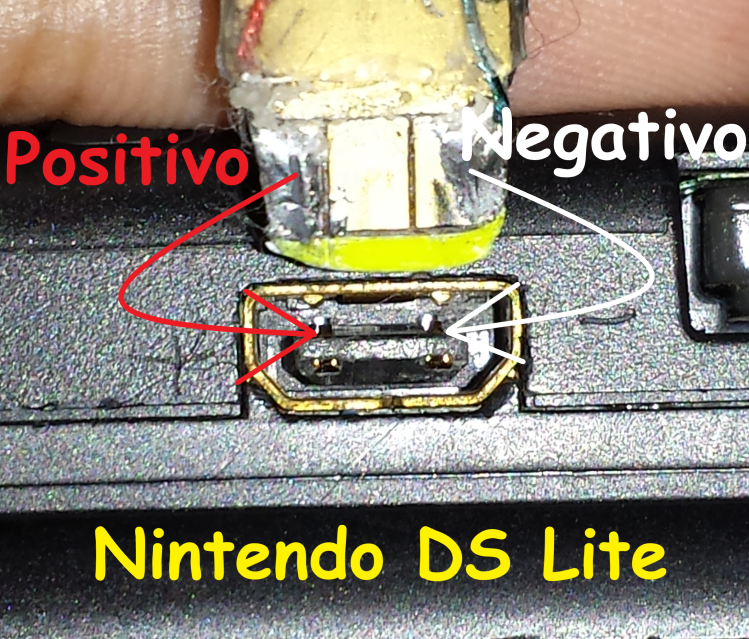 Como fazer plug de carregador usando chip de celular - Nintendo DS Lite