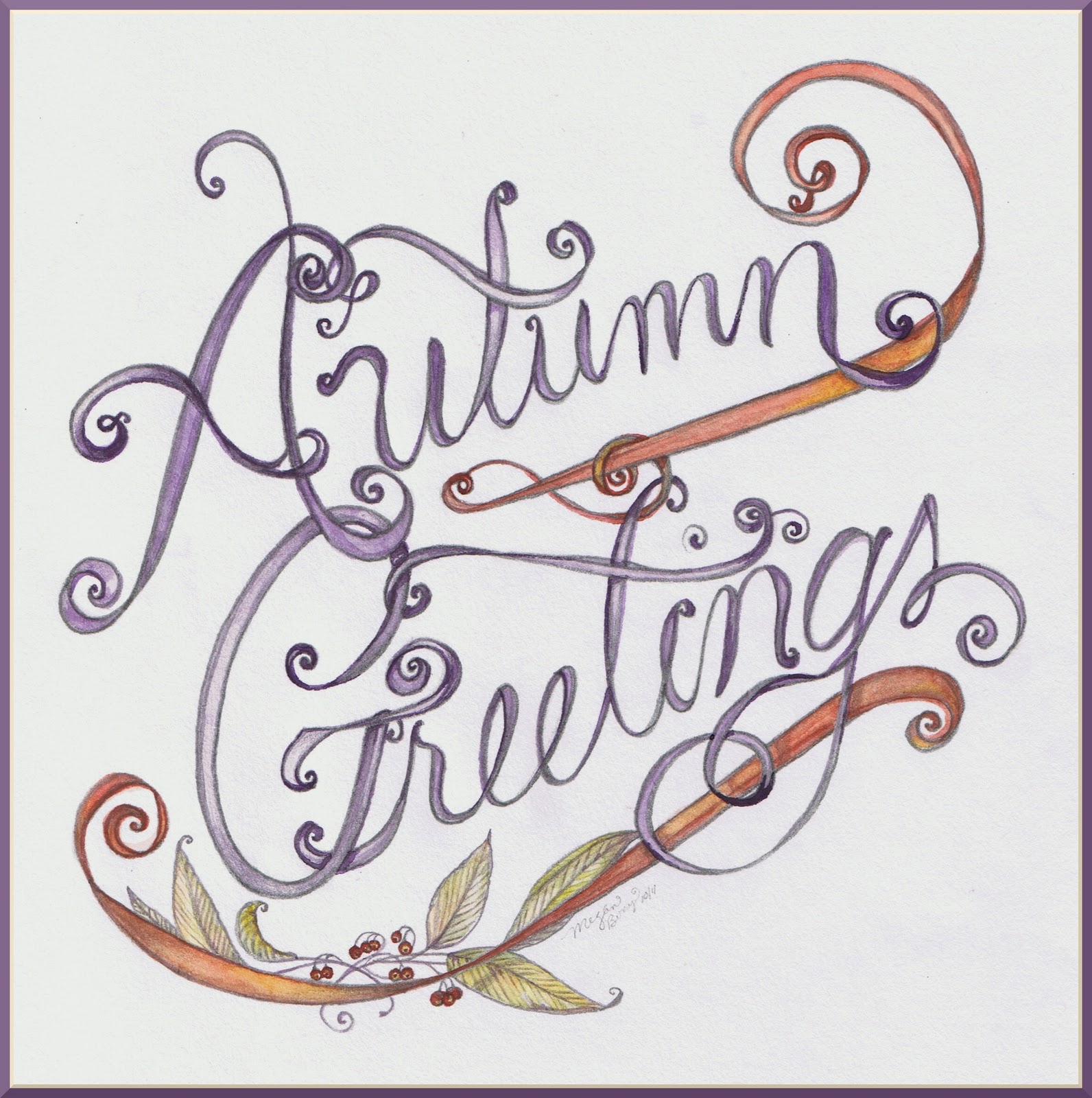 Lilac & Lavender: October Sketches