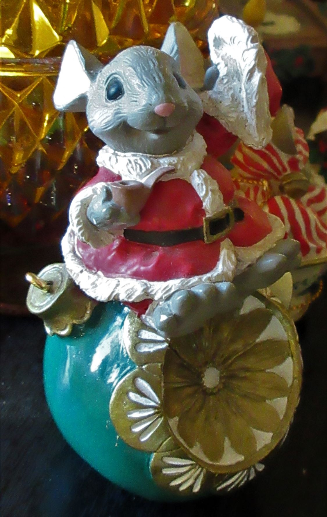 Ephemera: Brocade Boots and a Gold Skirt Flashback; Mice Decorations