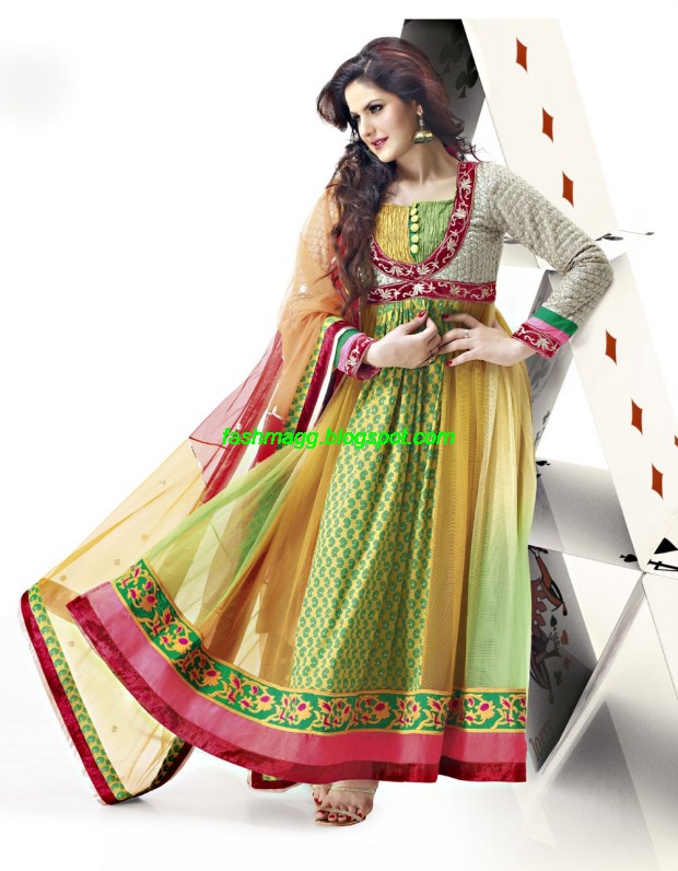 Anarkali Queen Frocks New Fashionable Dress Collection 2013-2014 ...