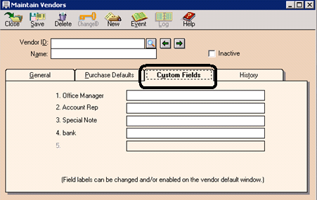 Guide line to Peachtree: MAINTENANCE OF VENDORS ACCOUNT
