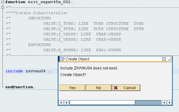 Sample Program On Implementing Customer Exit - Step-By-Step - SAP ABAP