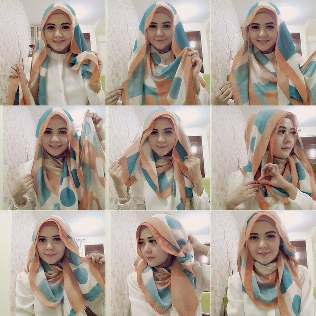 10 Tutorial Jilbab Berbagai Bermotif