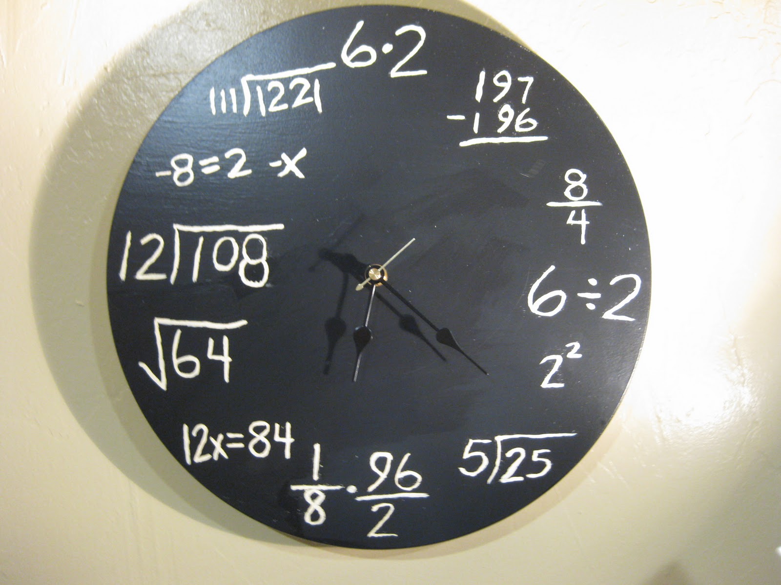 4 Growing Boys: Chalkboard Clock