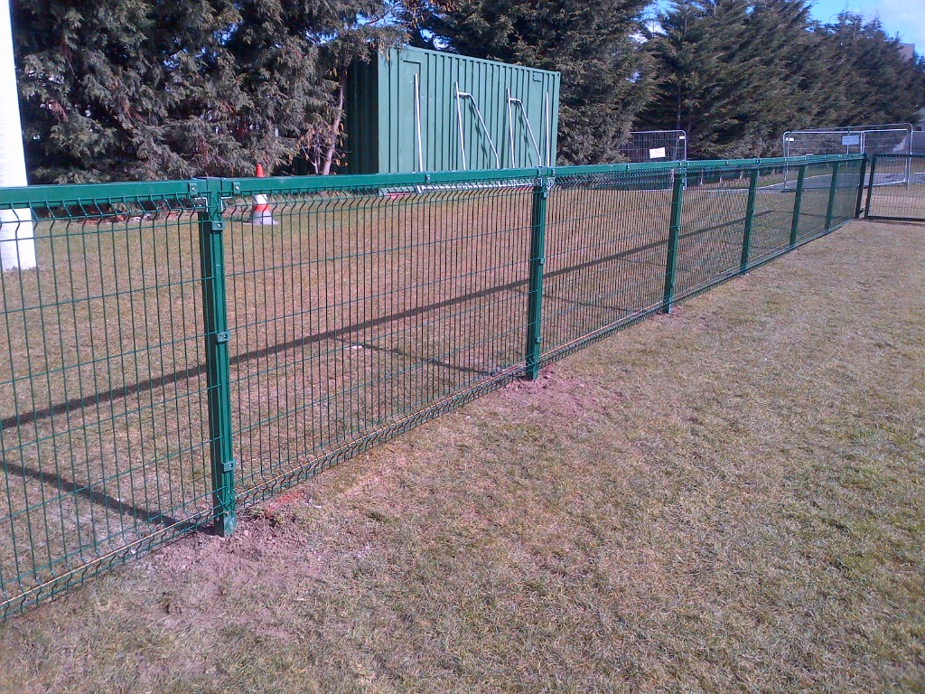 Capital Fencing: Handrail fence around a football pitch