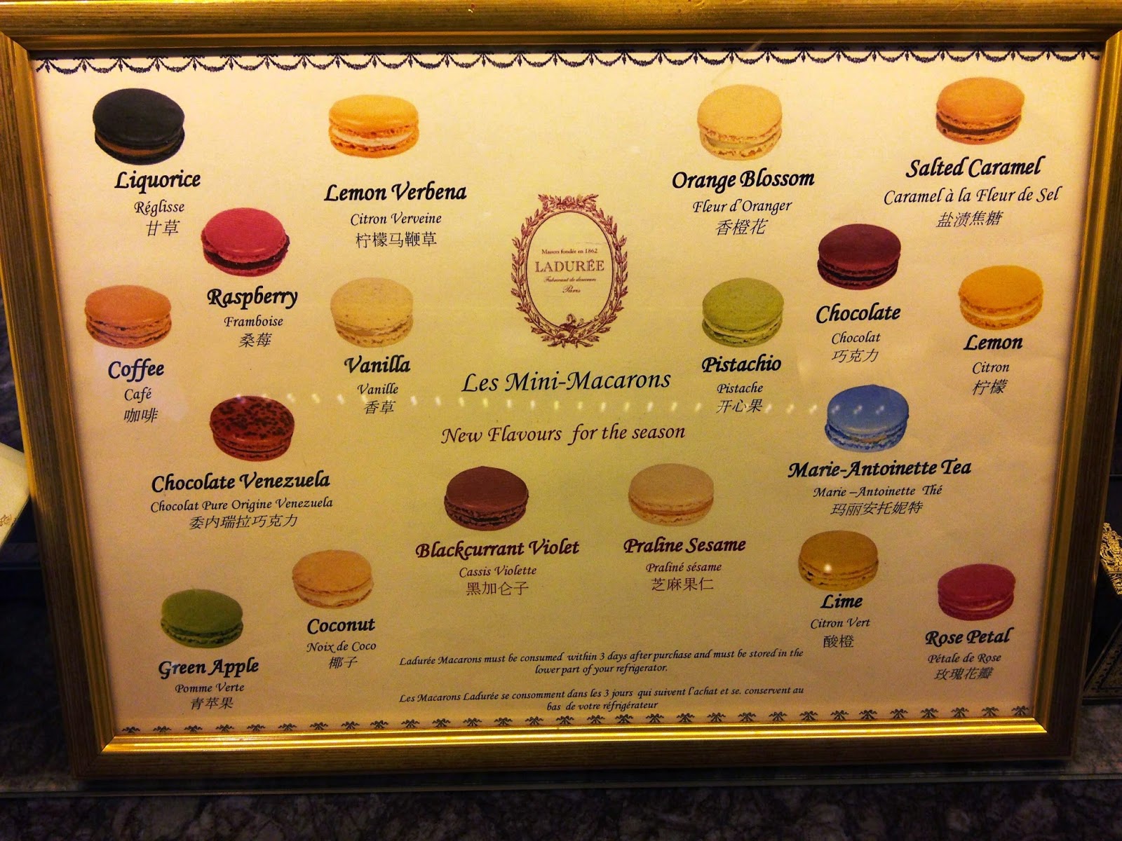 Lizzie as a Mummy: Ladurée Singapore Macarons - My Pick of the Best ...