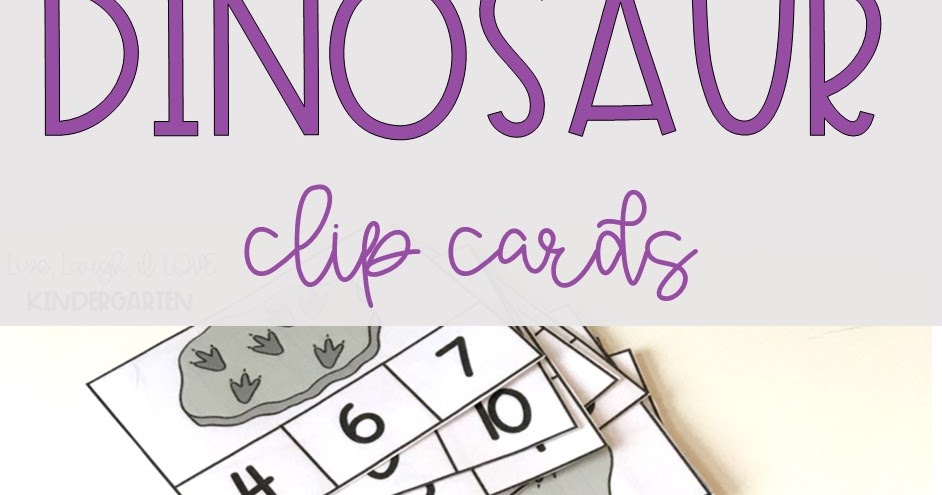 Dinosaur Clip Card Freebies | Live, Laugh, I LOVE Kindergarten