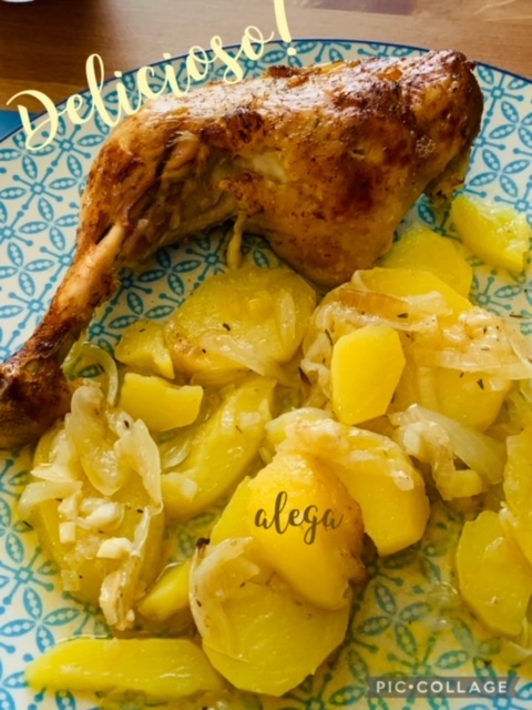 Mi aventura en la cocina: Pollo con papas, un clásico para disfrutar!