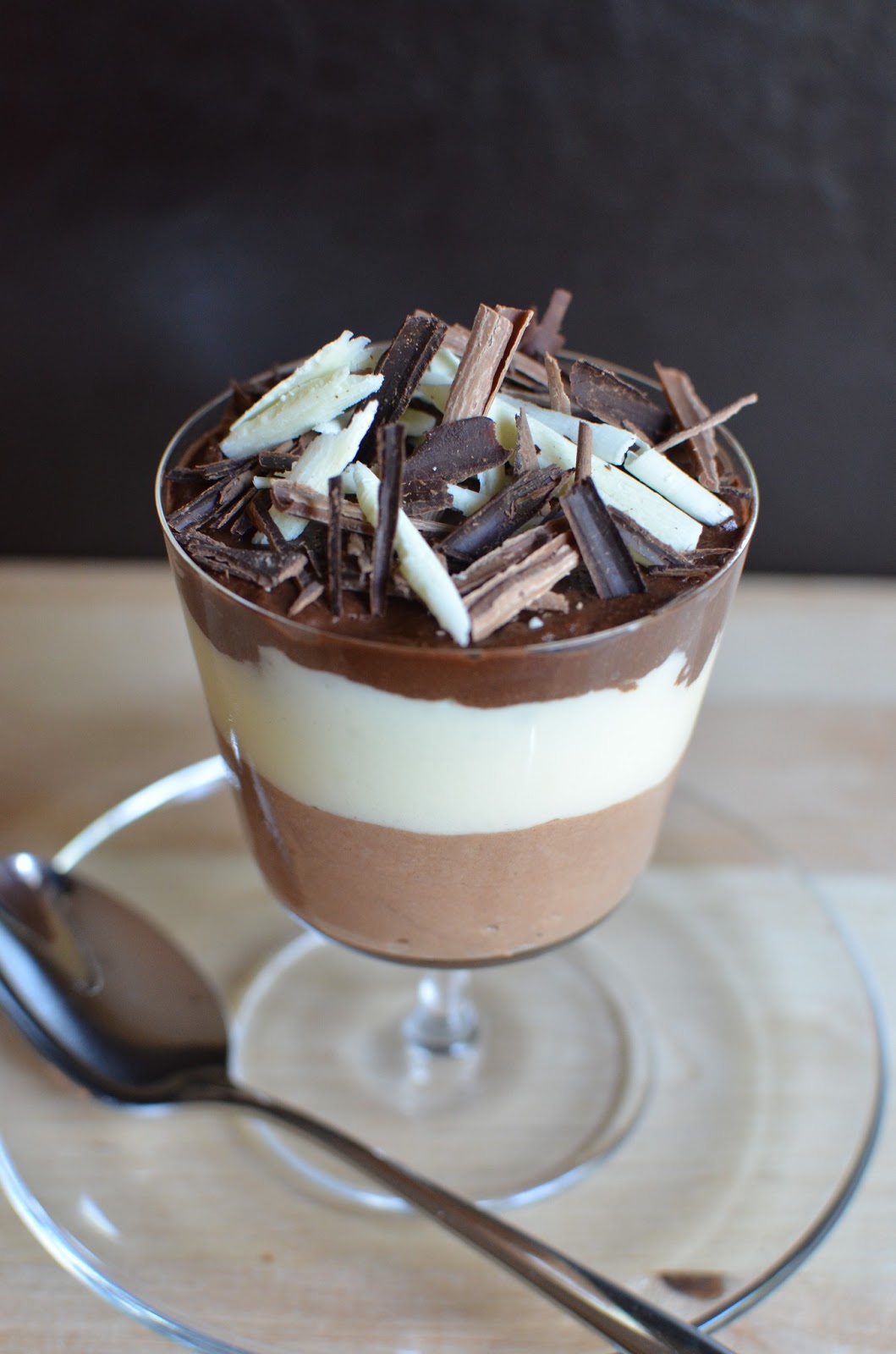 Playing with Flour: Triple chocolate mousse parfait