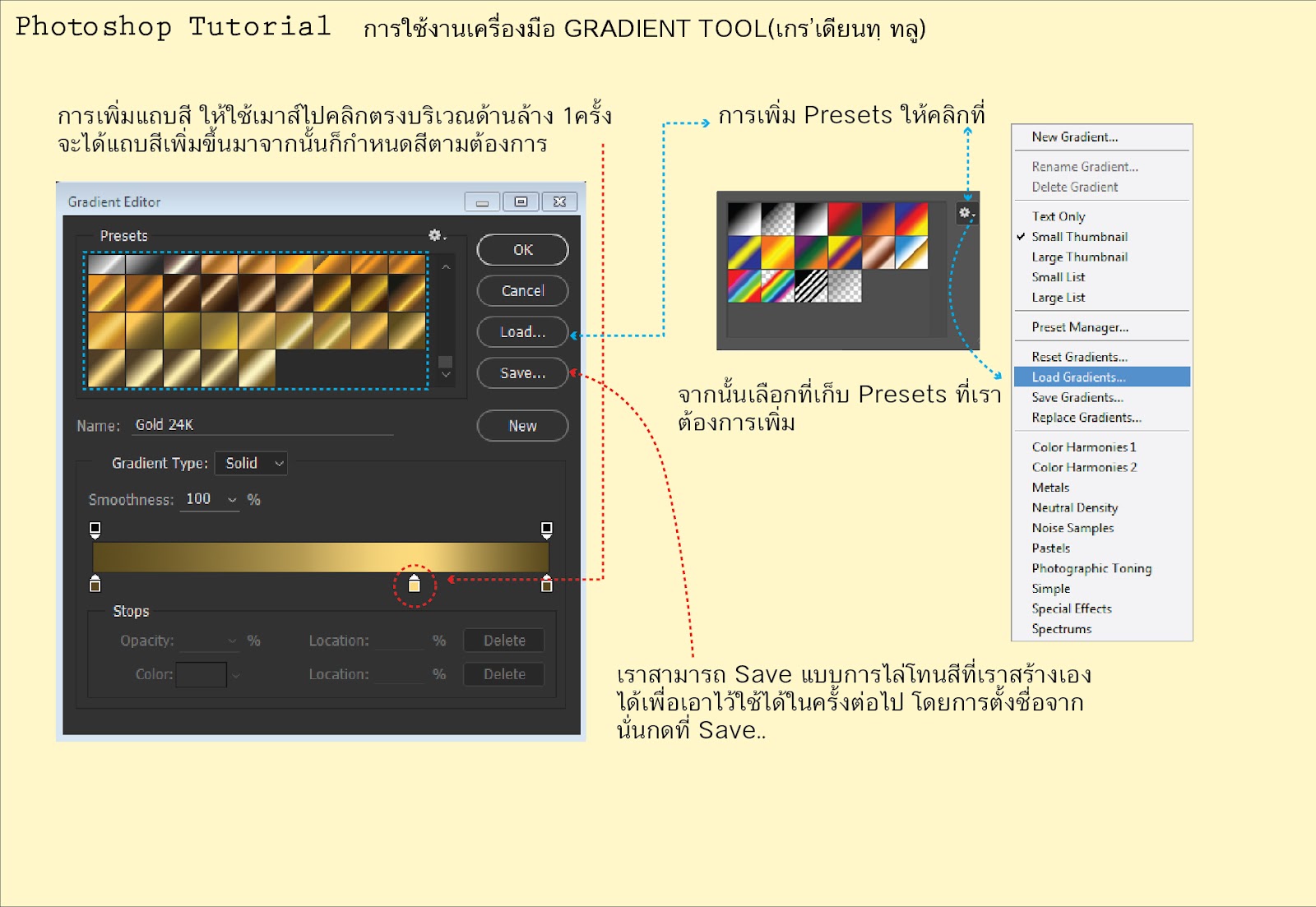 Ps - การใช้ GRADIENT TOOL เพื่อไล่โทนสี