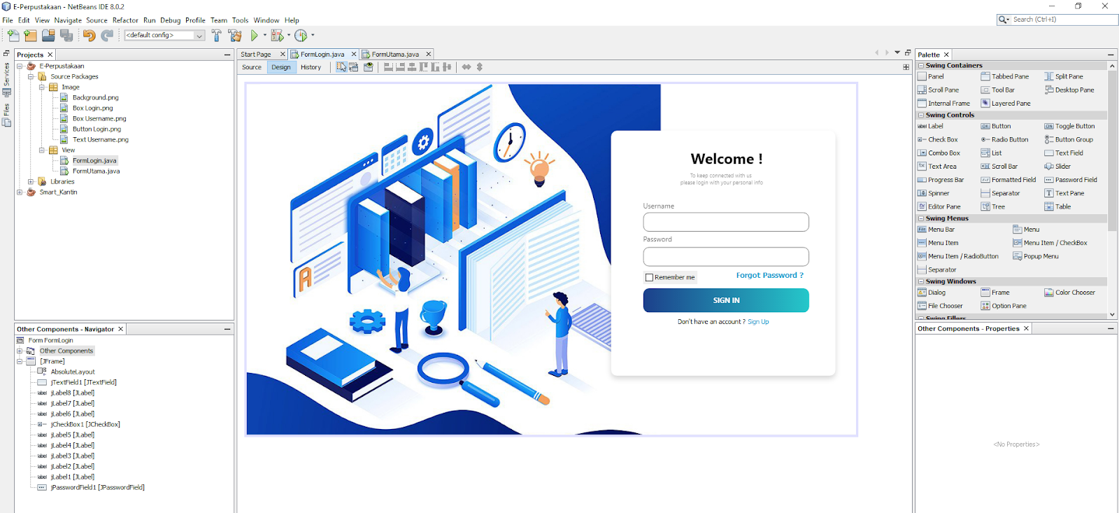 Cara Membuat Form Login dengan Java Netbeans - Pands Project