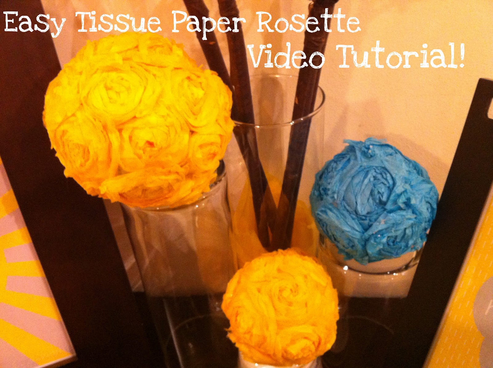 Un-Domesticated Dabbler: EASY Tissue Rosettes!