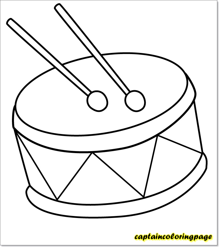 Musical Instruments Coloring Page Sketch Coloring Page