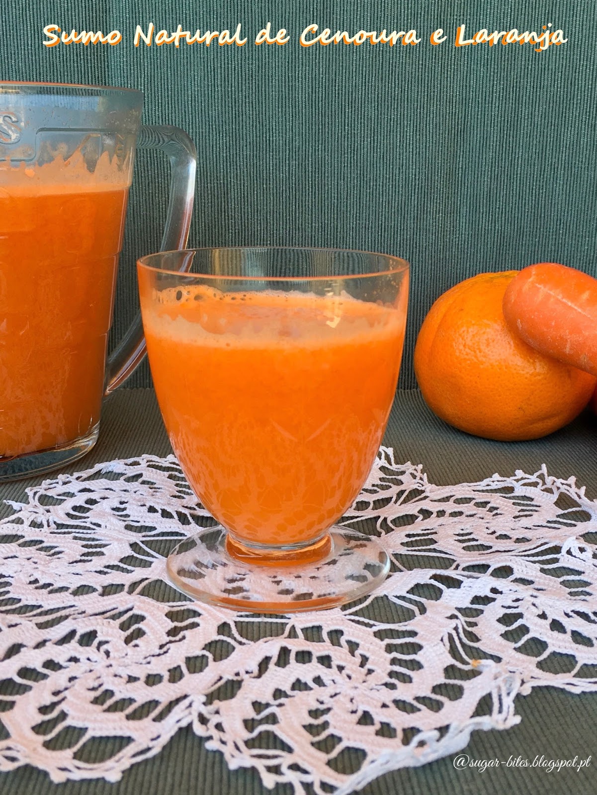 Sugar Bites: Sumo Natural de Cenoura e Laranja