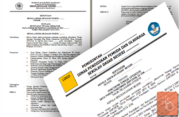 Contoh SK Operator Sekolah untuk DAPODIK | Klik Berkas Edukasi