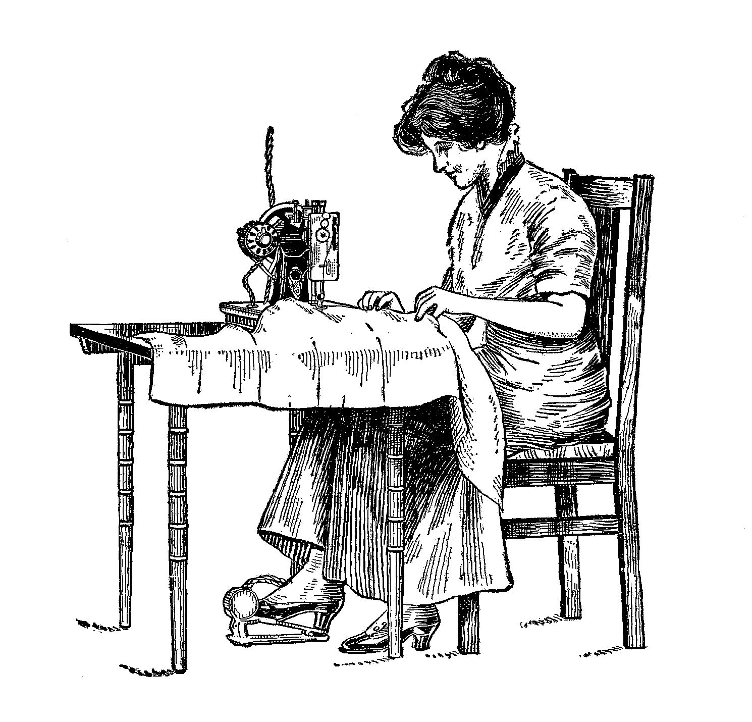 Digital Stamp Design: Free Sewing Digital Stamp: Antique Illustration ...