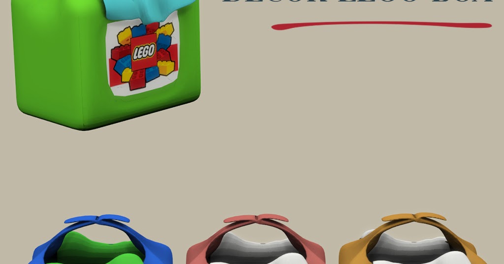 The Sims 4 mody do gry: Dekoracyjne Lego Box od Leosims