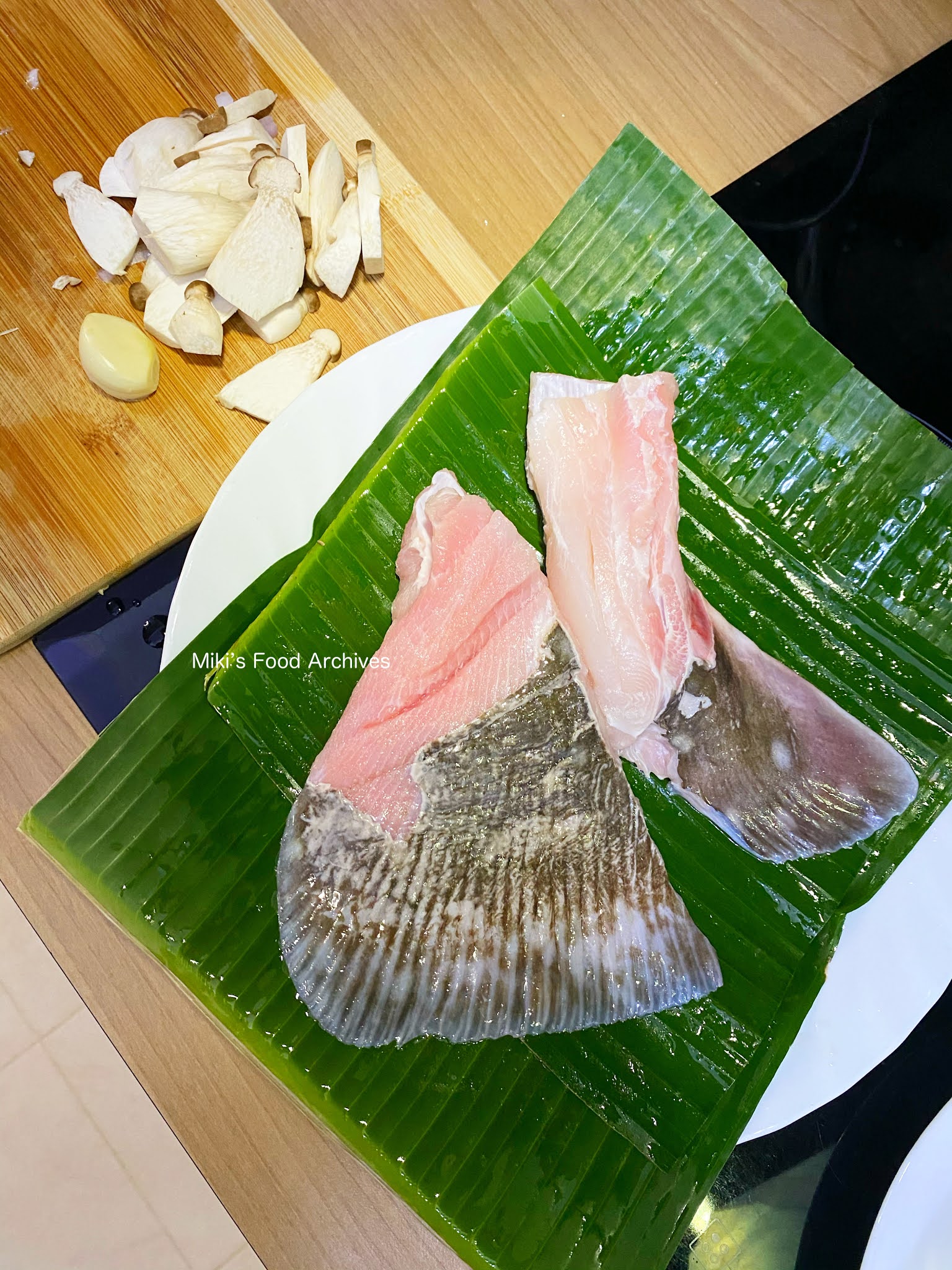 Miki's Food Archives : Grilled Stingray With Teriyaki Sauce 照烧酱烤魔鬼鱼