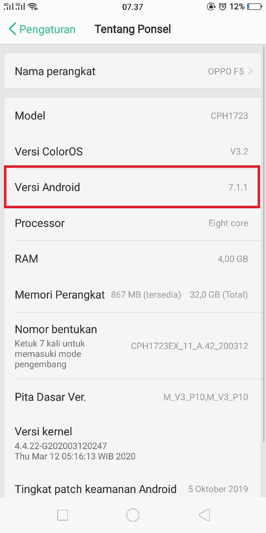 Cara melihat versi Android dari HP yang kita gunakan, sangat mudah ...