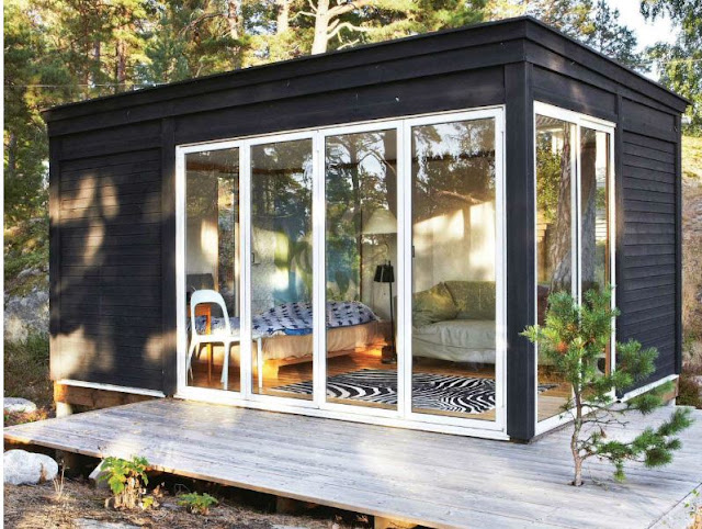 Mini hytte byggesett – Integrert kjokkenet