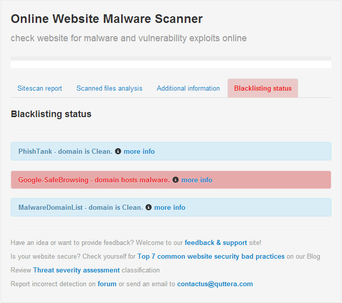 Quttera web security blog: 5 killer JavaScript threats blacklisting ...