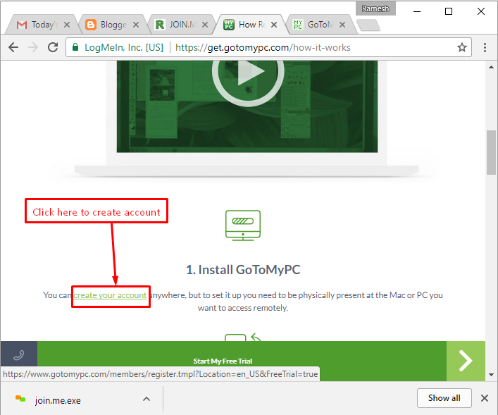 GOTOMYPC - RAMESH'S BLOG
