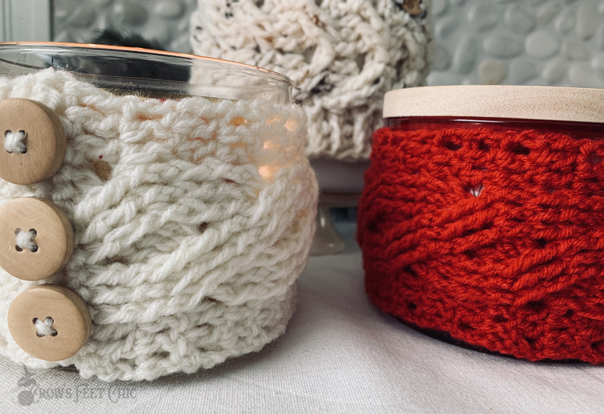 Candle Gift Sweaters - Free Patterns | Crow's Feet Chic