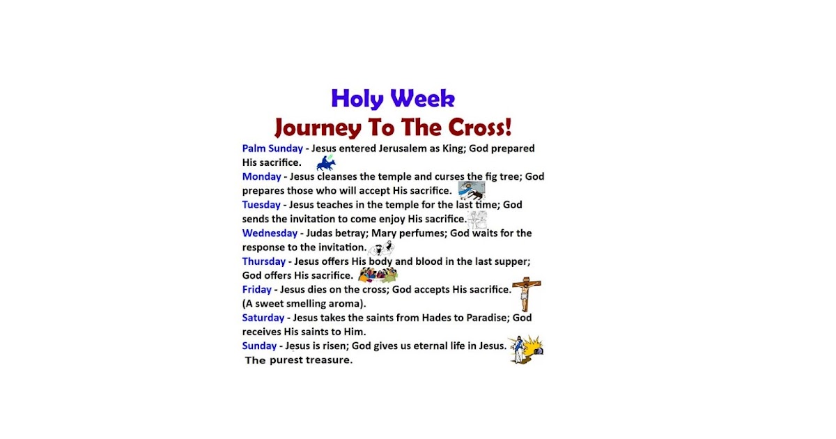 Holy Week! Journey To The Cross 🕇 ️🙏