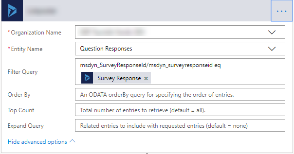 Gustaf's Microsoft Dynamics CRM Blog: Formating Web API query for getting VoC Survey questions