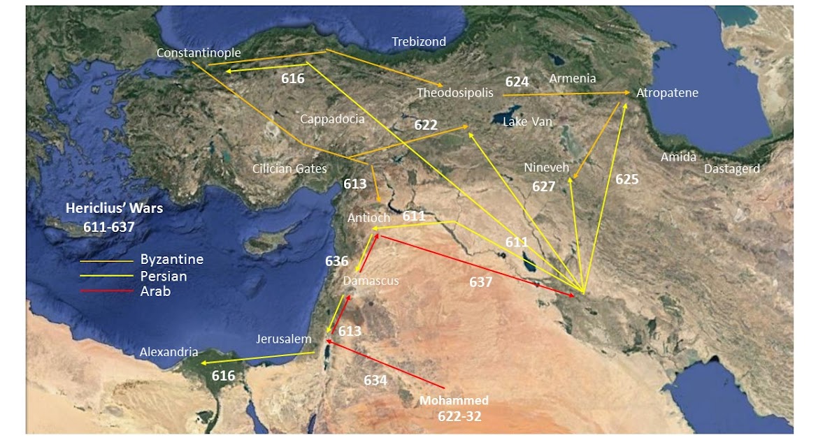 Mike Anderson's Ancient History Blog: The Byzantine Empire 610-668