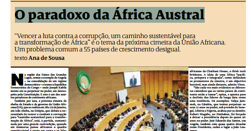 Pululu: O paradoxo da África Austral e a Cimeira da União Africana