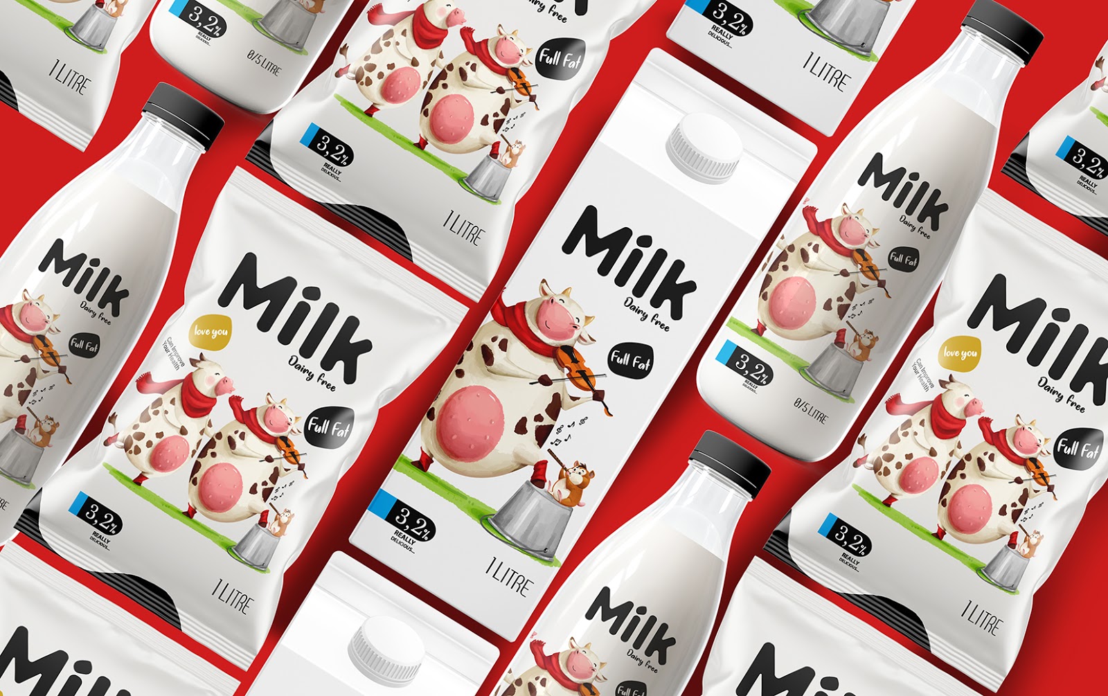 Happy Milk on Packaging of the World - Creative Package Design Gallery