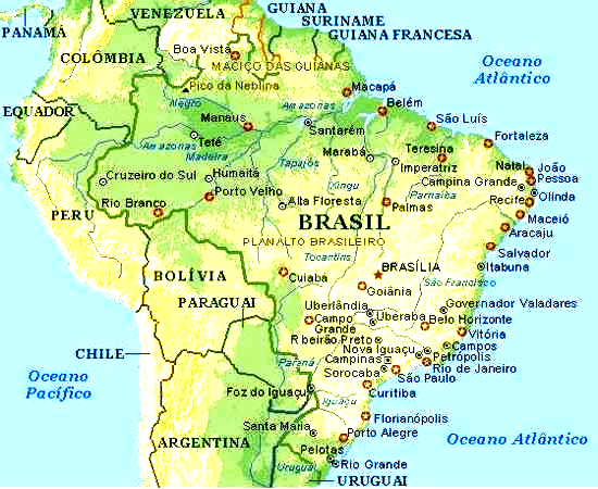 Mapas do Brasil - Geografia Total™