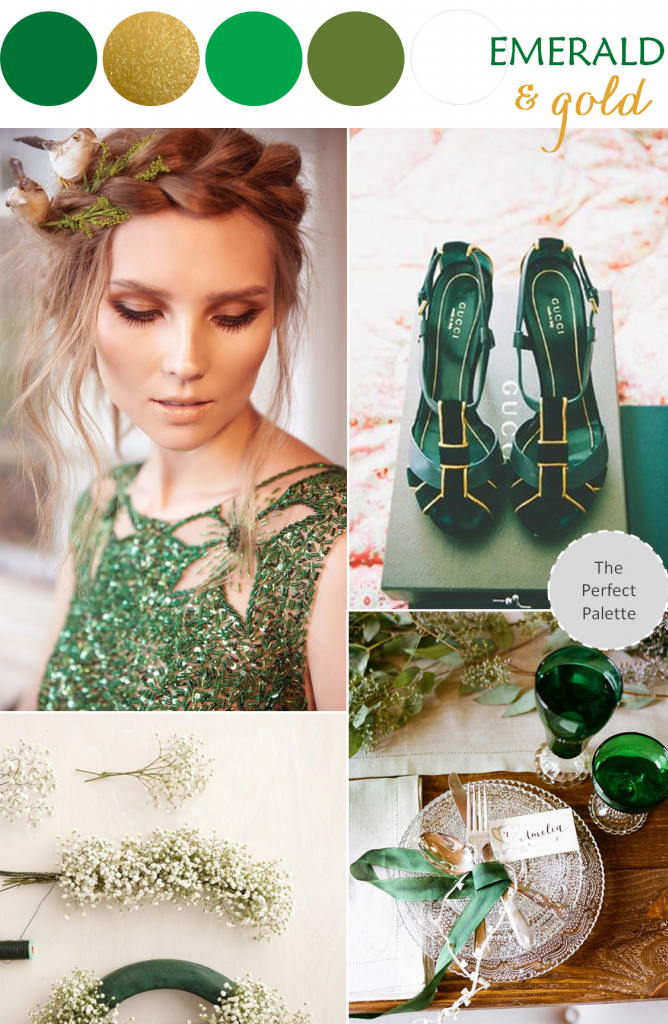 Color Story | Emerald + Gold | The Perfect Palette