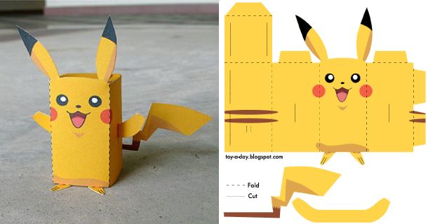 Puca Art: Papercraft: Kit Pokemon Pikachu
