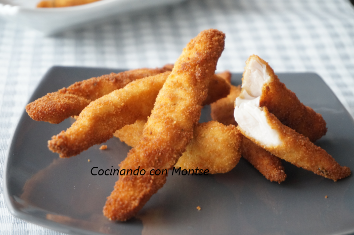 Tiras de pollo adobadas y rebozadas - Cocinando con Montse