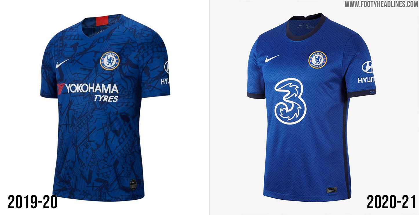 In Detail: Nike Chelsea 19-20 vs 20-21 Home Kits - Footy Headlines