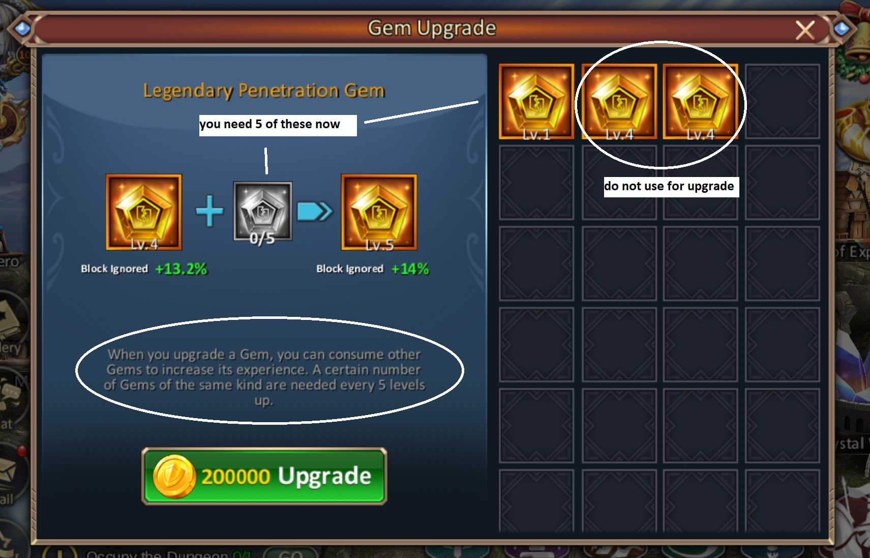 My thoughts about relics and gems