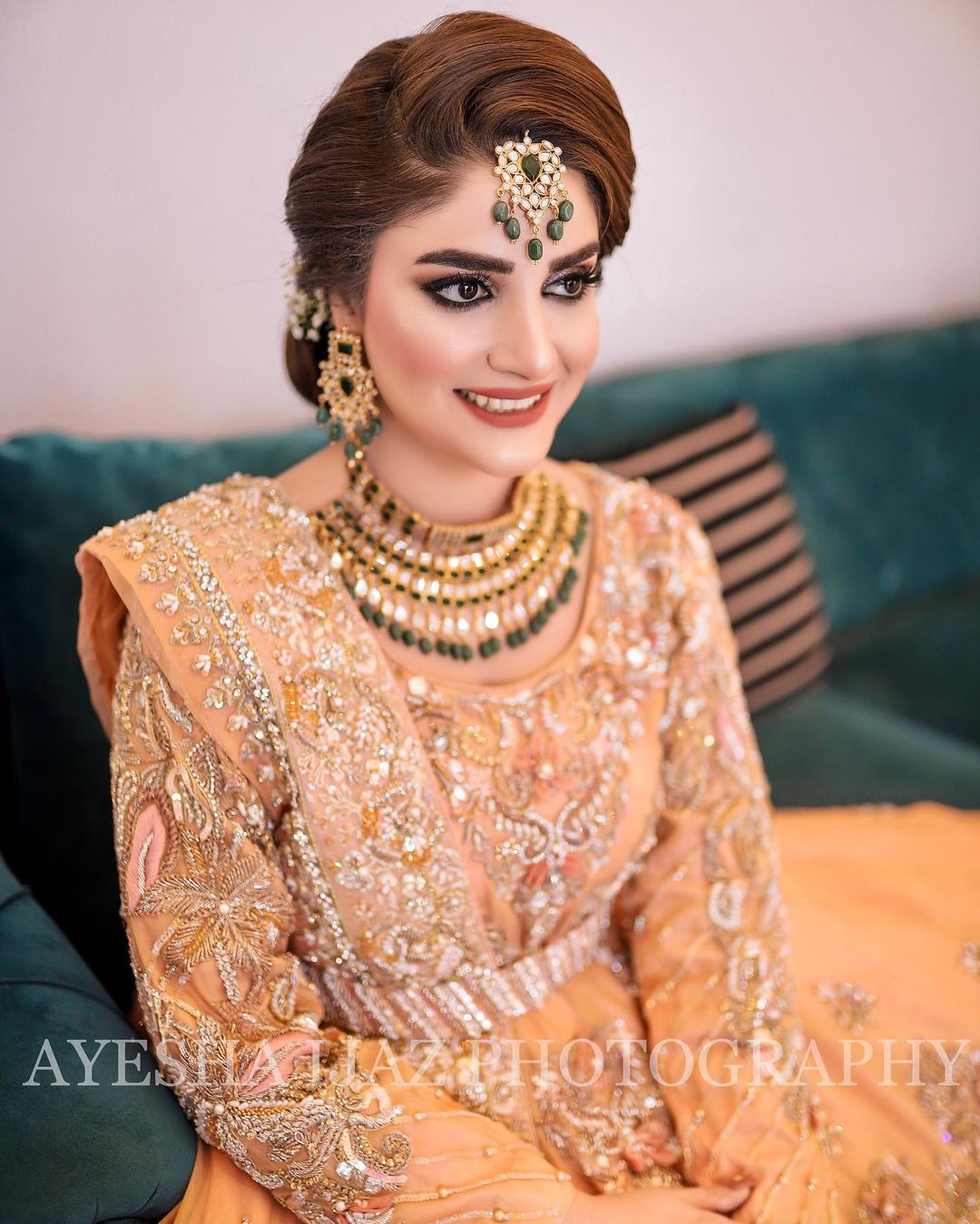 Aliya Ali Latest Bridal Shoot For Mohsaz Salon