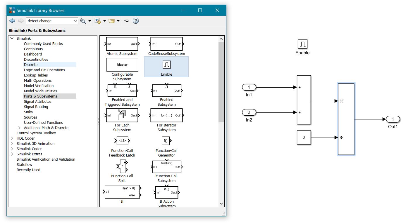 MATLAB-Simulink tutorials: [Tutorial] Enabled Subsystems and Merge Blocks