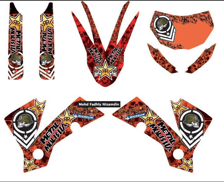 DTM 150 Decals - SuperXmoto | SuperMoto