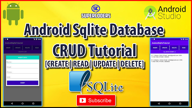 Android SQLite Crud Tutorial | [ CREATE | READ | UPDATE | DELETE ...