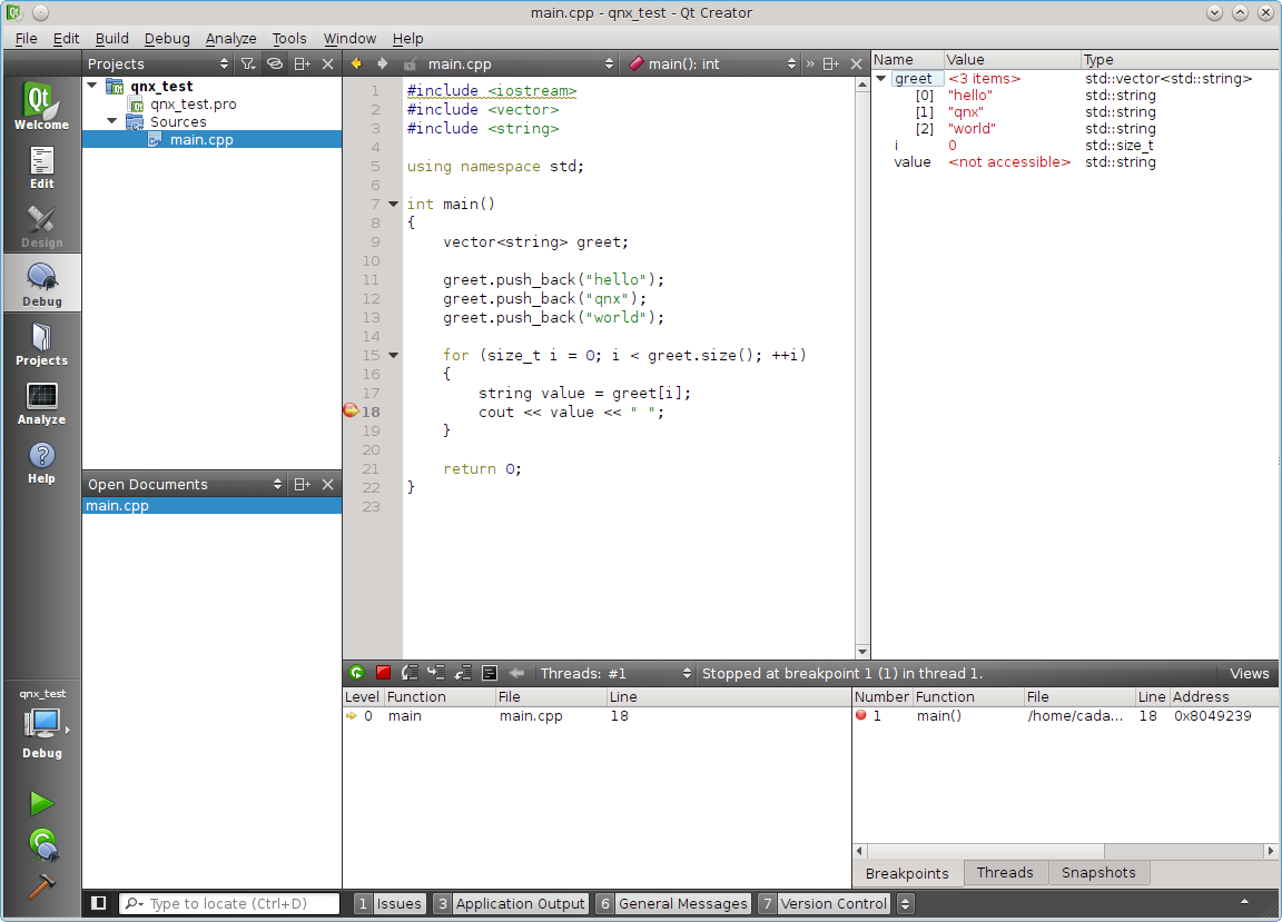 Cristian Adam S Debugging Qnx Applications Using Qt Creator