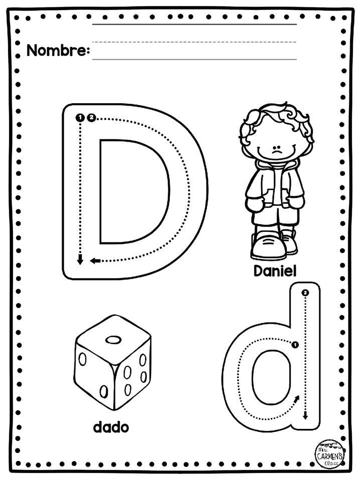 Abecedario de Trazos para Colorear | Materiales Educativos para Maestras