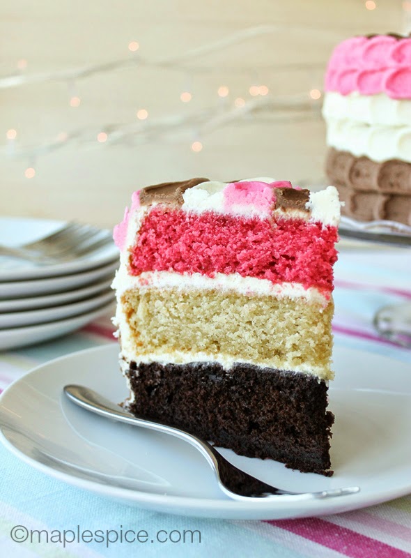 maple•spice: Neapolitan Layer Cake