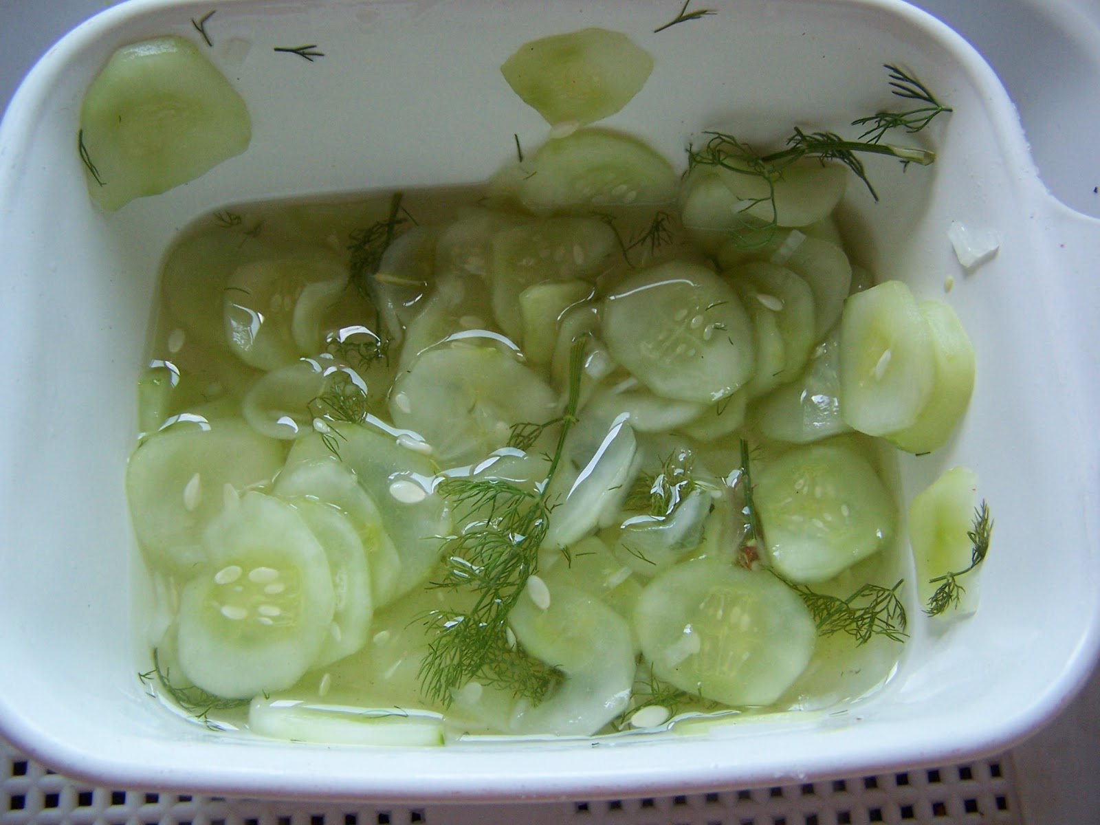 Somethings Old, New, Green, Redo!: Danish Fresh Dill pickles