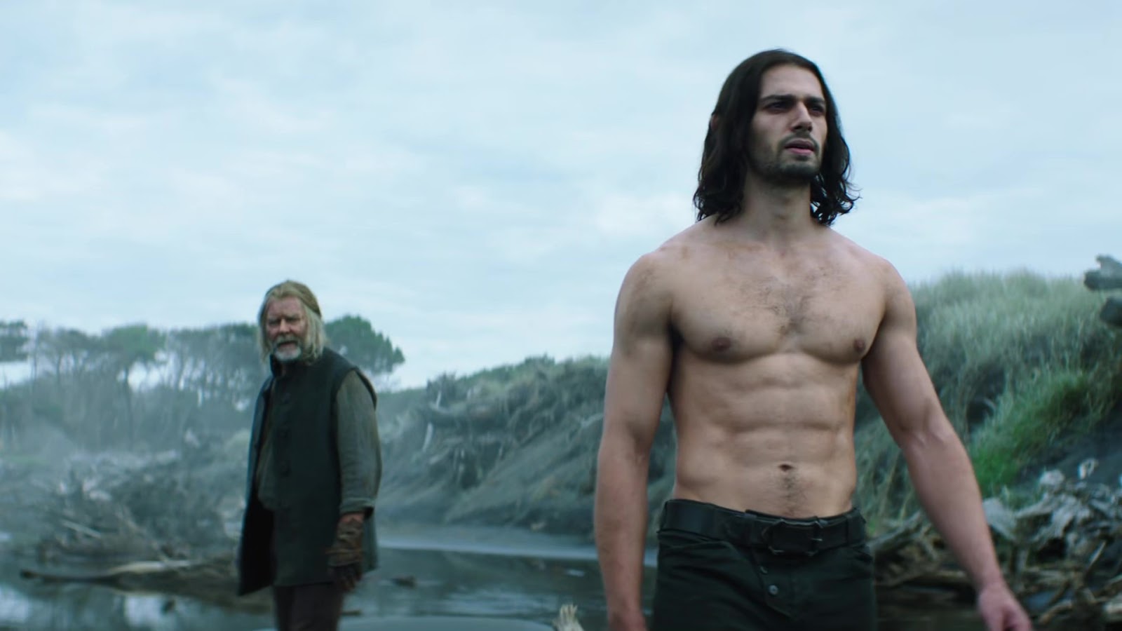ausCAPS: Marcus Vanco shirtless in The Shannara Chronicles 2-04 "Dweller"